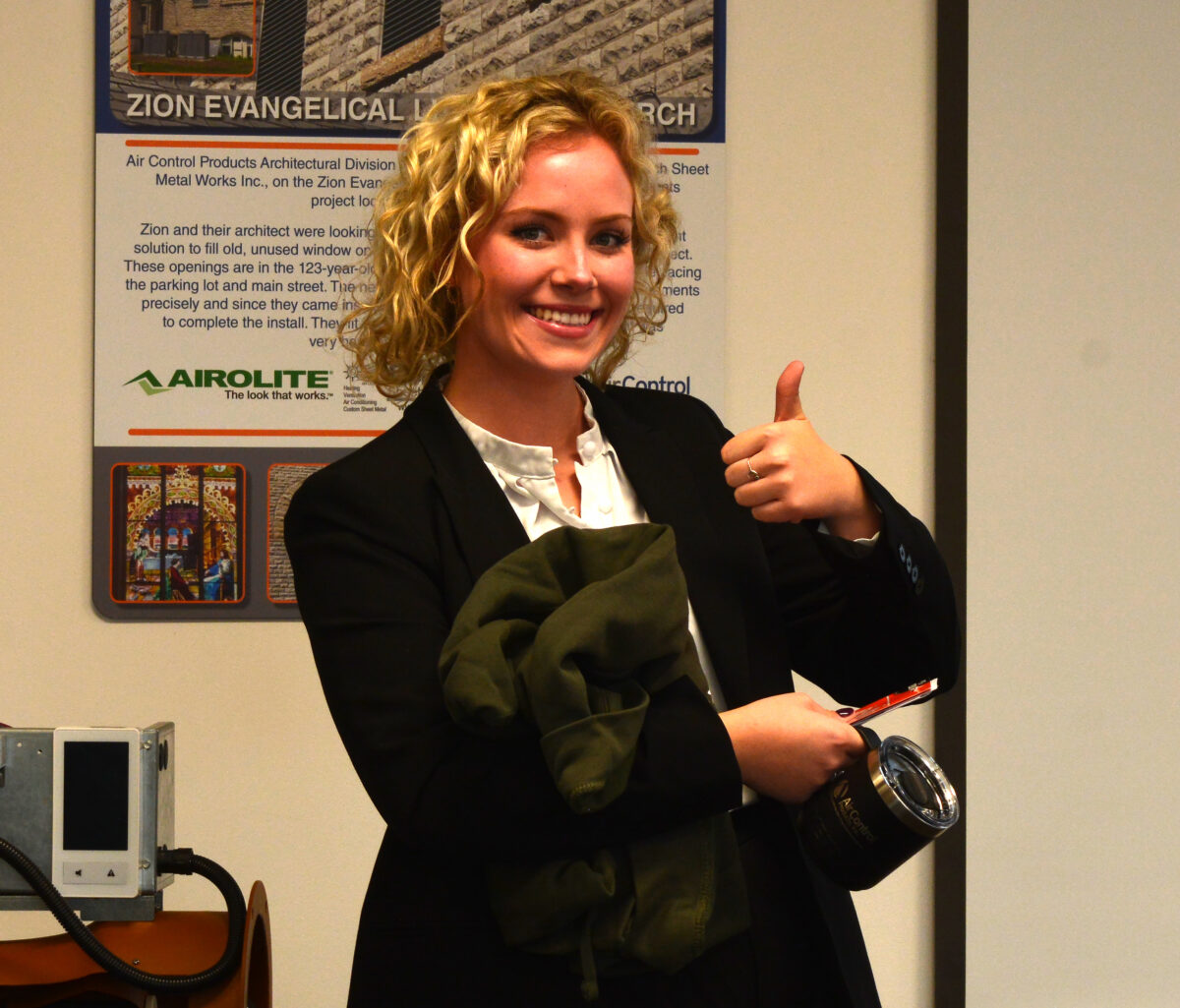 ACP intern Heather Richmond awarded the Cleveland ASHRAE Sal Triana ...